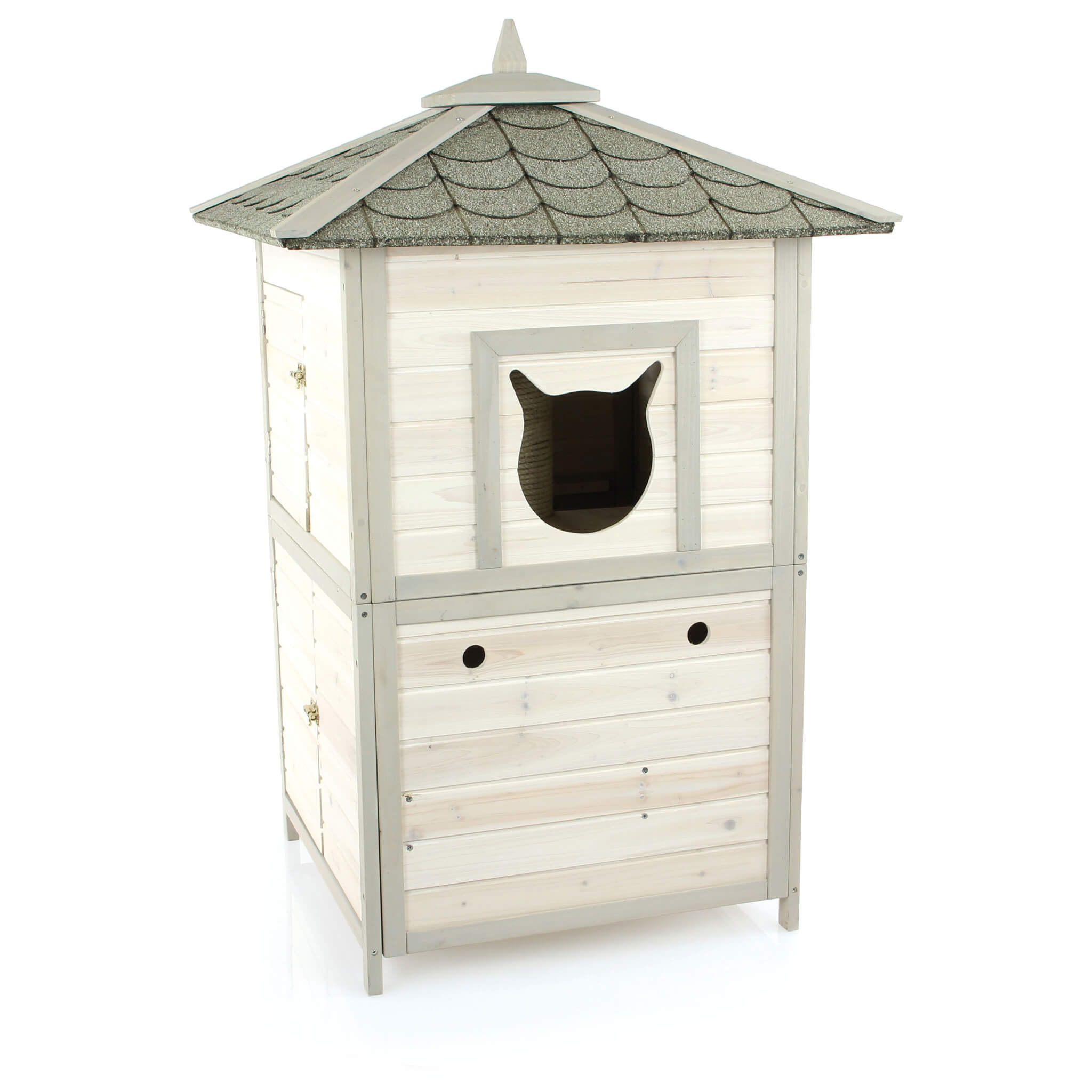 Cat pergola made of wood - Cat house for indoor and outdoor use