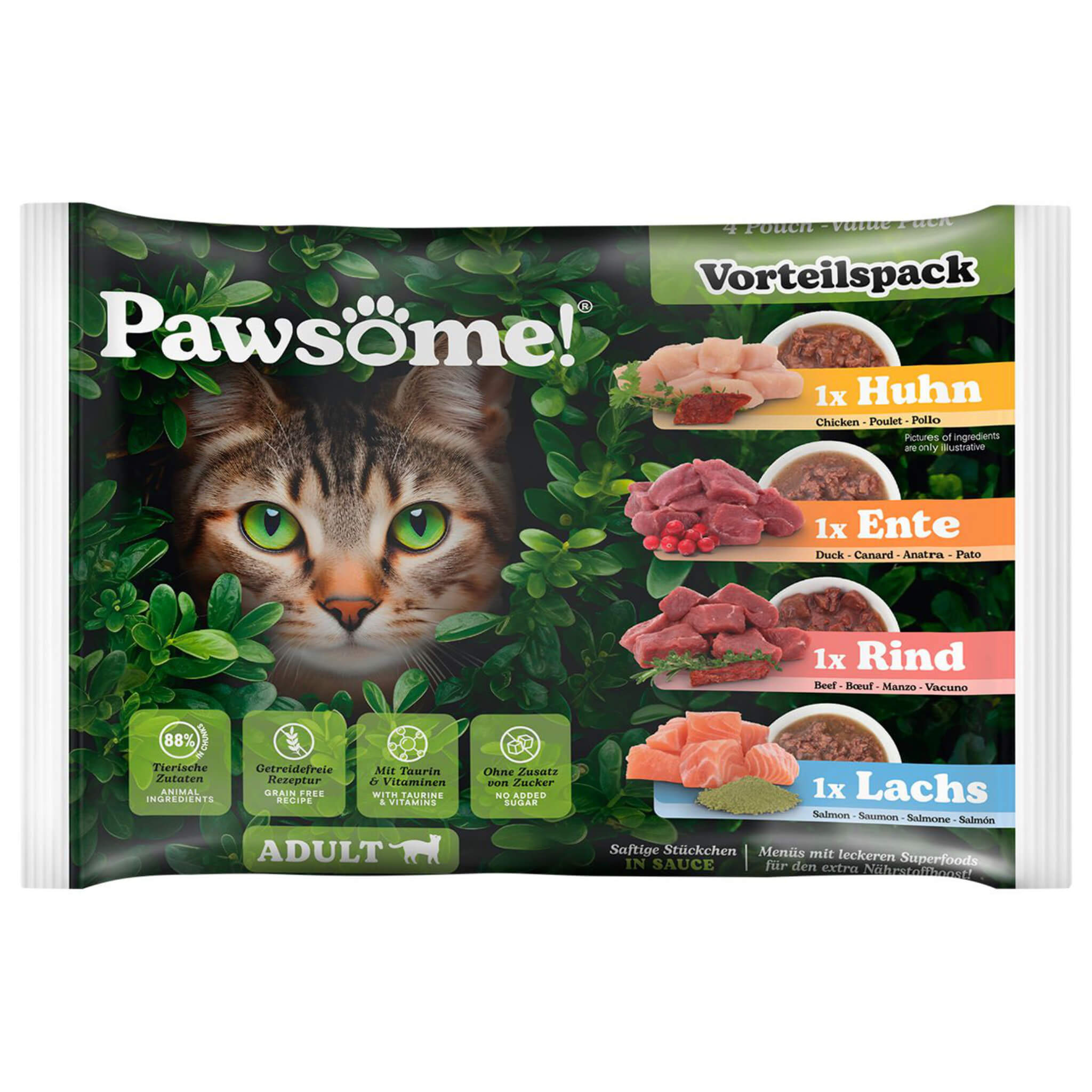 Pawsome Cat Food Adult Value Pack